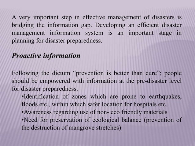 Information dissemination and lacking of communication | PPTX