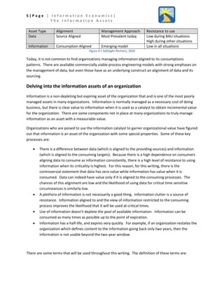 Information economics, the information assets | PDF