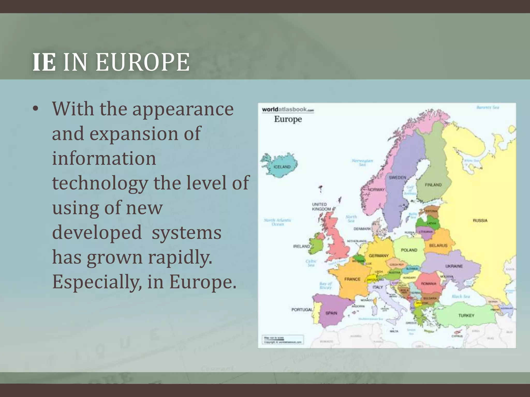 Information economy development in european countries | PPT