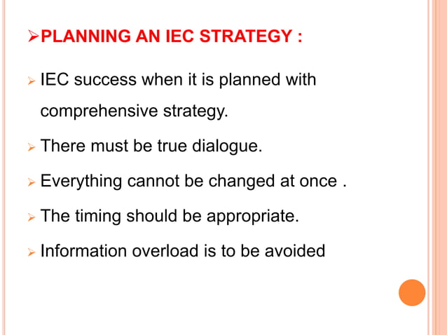 Information education and communication ppt (IEC) | PPTX