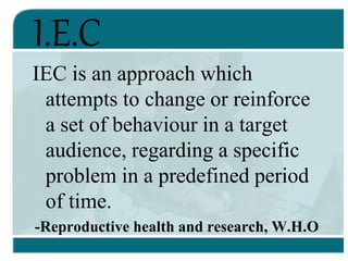 Information, education and communication | PPTX