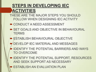 Information education and communication and behavioural changes communication | PPTX