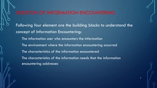 Information encountering | PPT