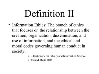 Information ethics | PPT