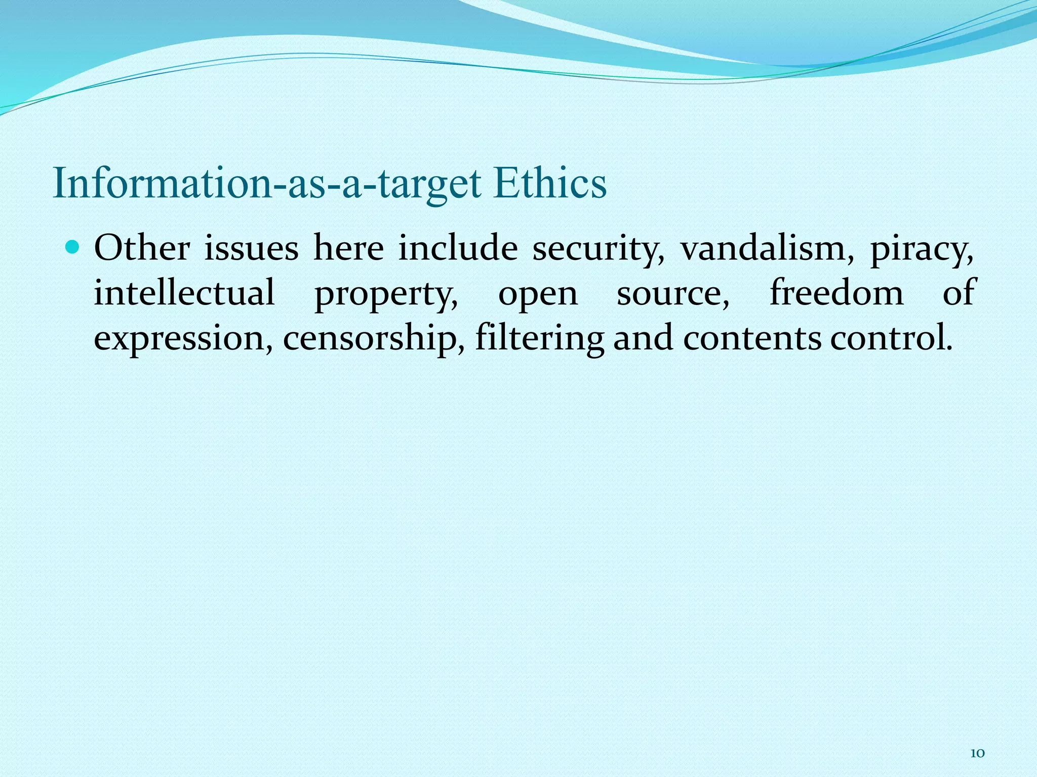 Information ethics | PPTX