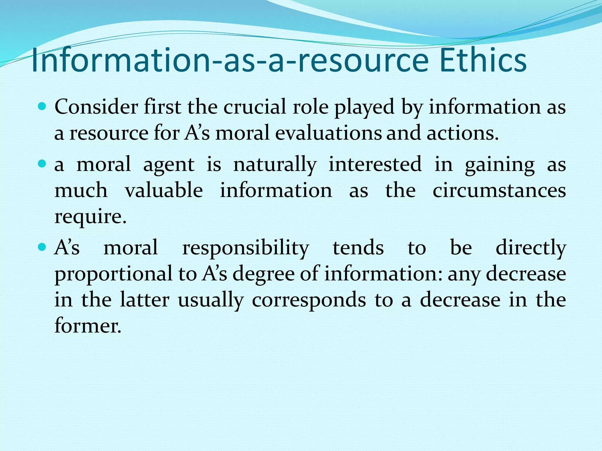 Information ethics | PPTX
