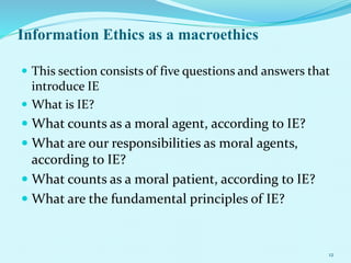 Information ethics | PPTX