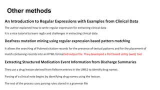 Information extraction from EHR | PPTX