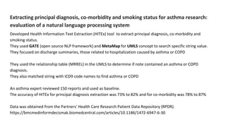 Information extraction from EHR | PPTX
