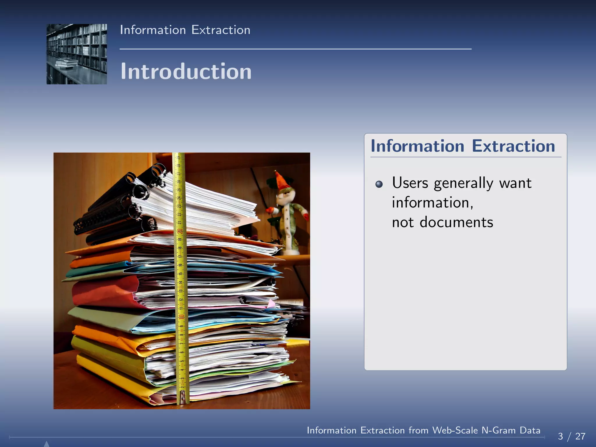 Information Extraction From Web Scale N Gram Data Pdf