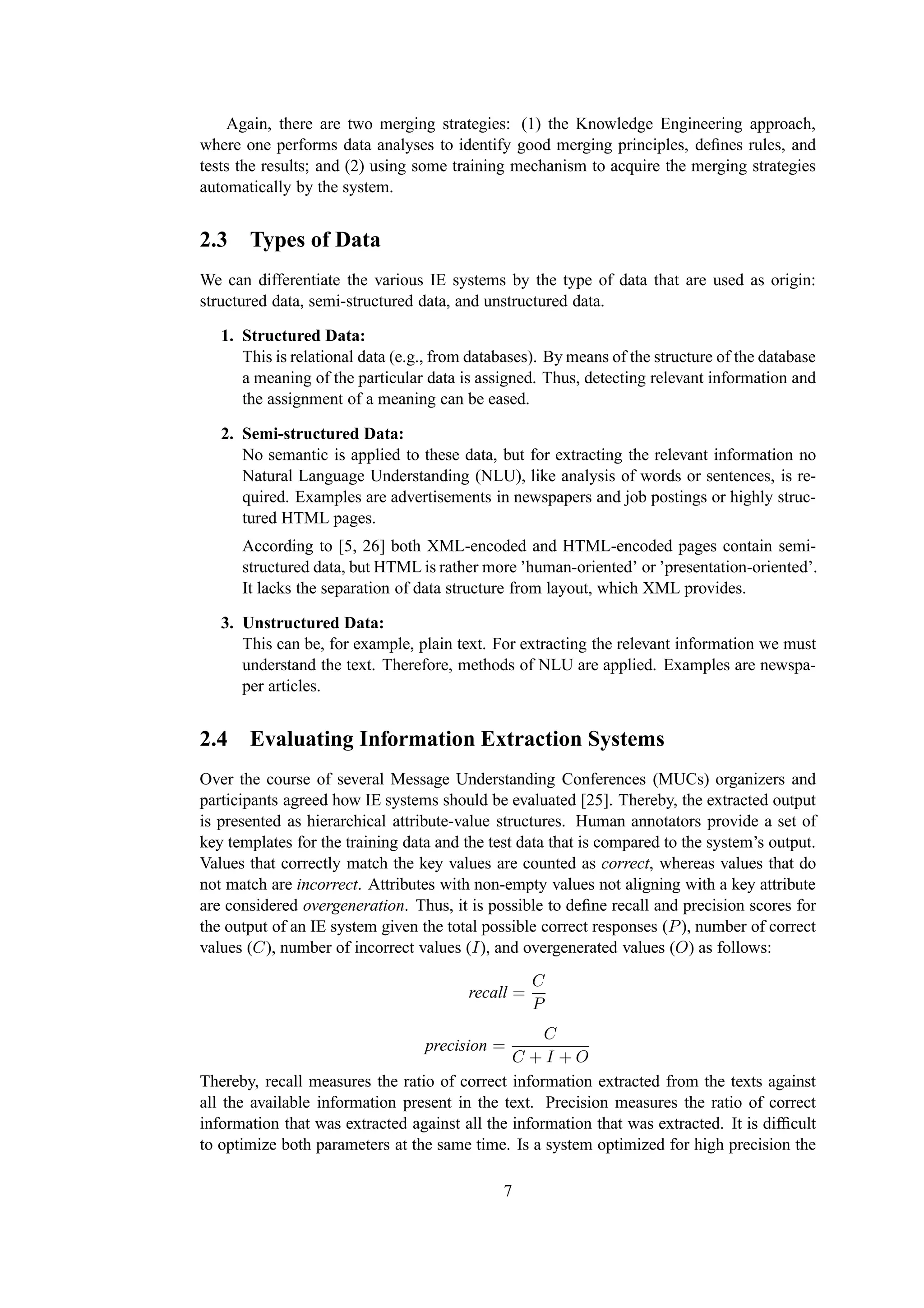 Information Extraction Systems Aspects And Characteristics Pdf