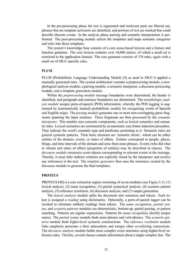 Information Extraction Systems Aspects And Characteristics Pdf