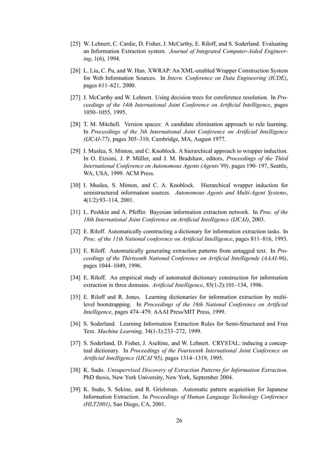 Information Extraction Systems Aspects And Characteristics Pdf