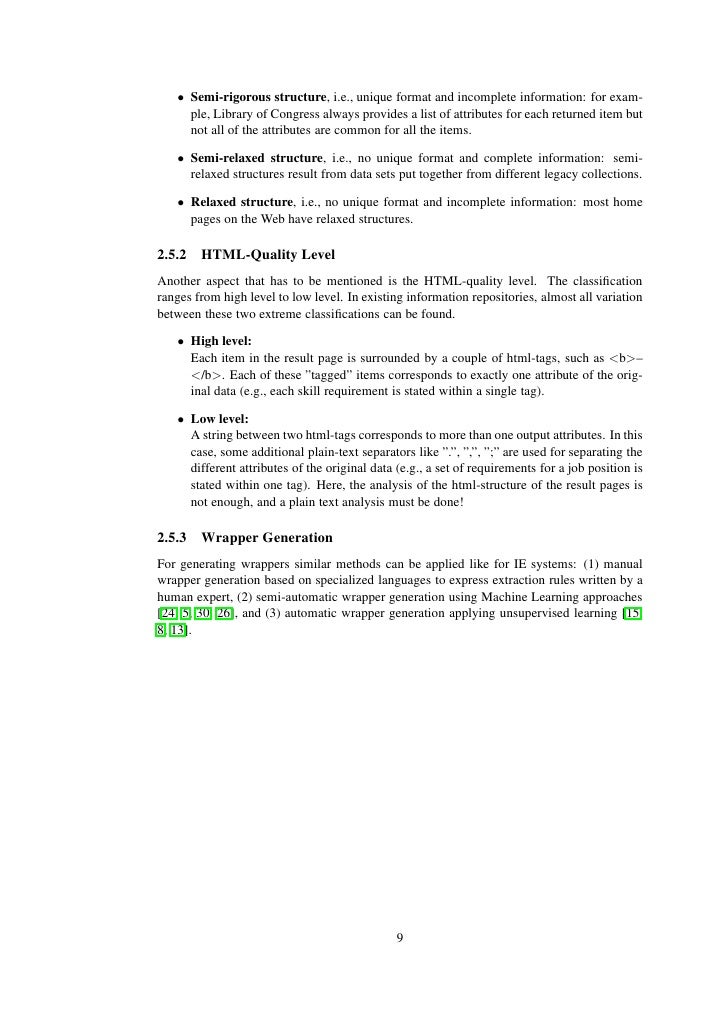 Information Extraction Systems Aspects And Characteristics