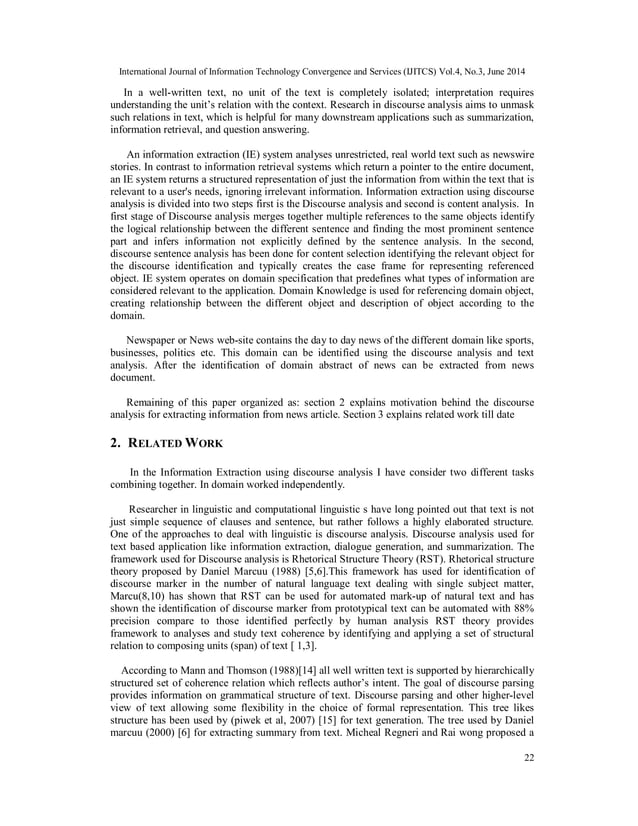 Information extraction using discourse | PDF