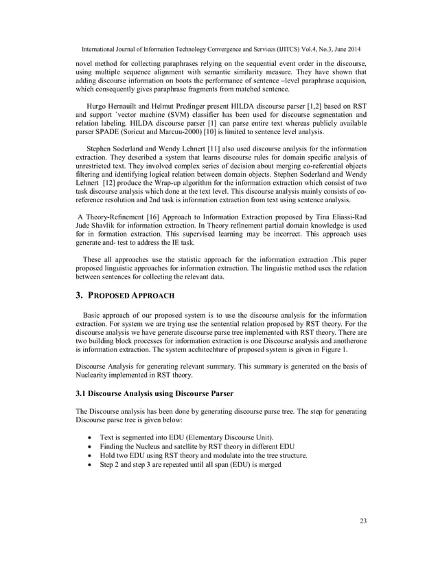 Information extraction using discourse | PDF