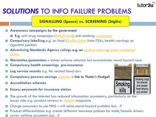 Information Failures in Markets | PDF