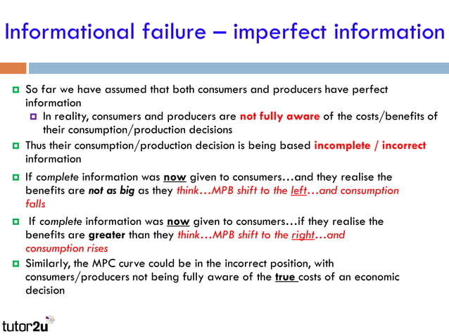 Information Failures in Markets | PPT