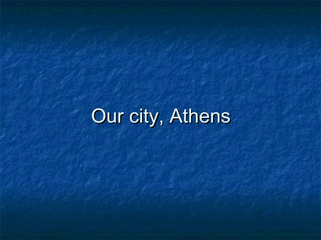 Information for athens | PPT