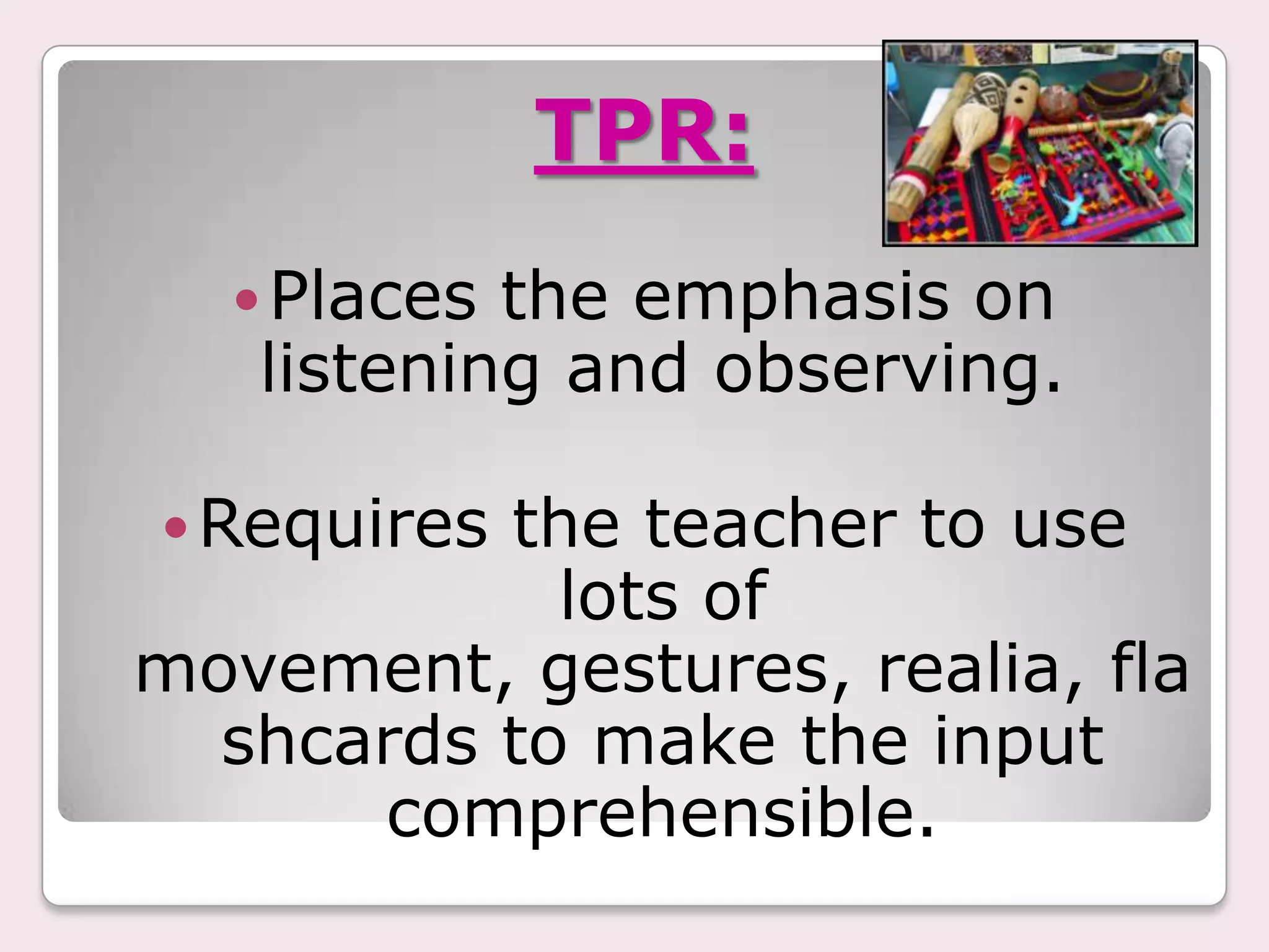 Information gap and tpr (total physical response) activites. PowerPoint ...