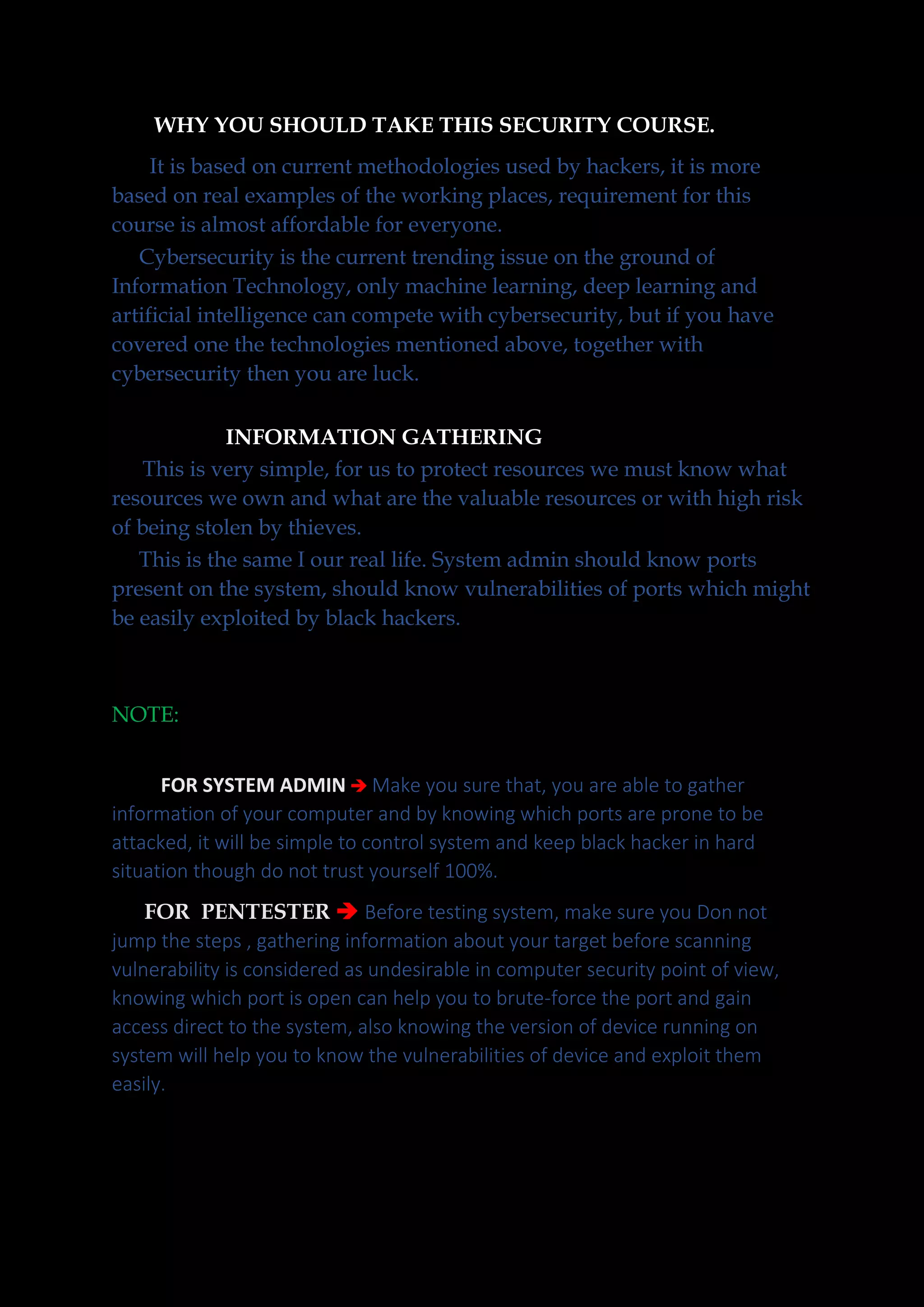 Information gathering | PDF