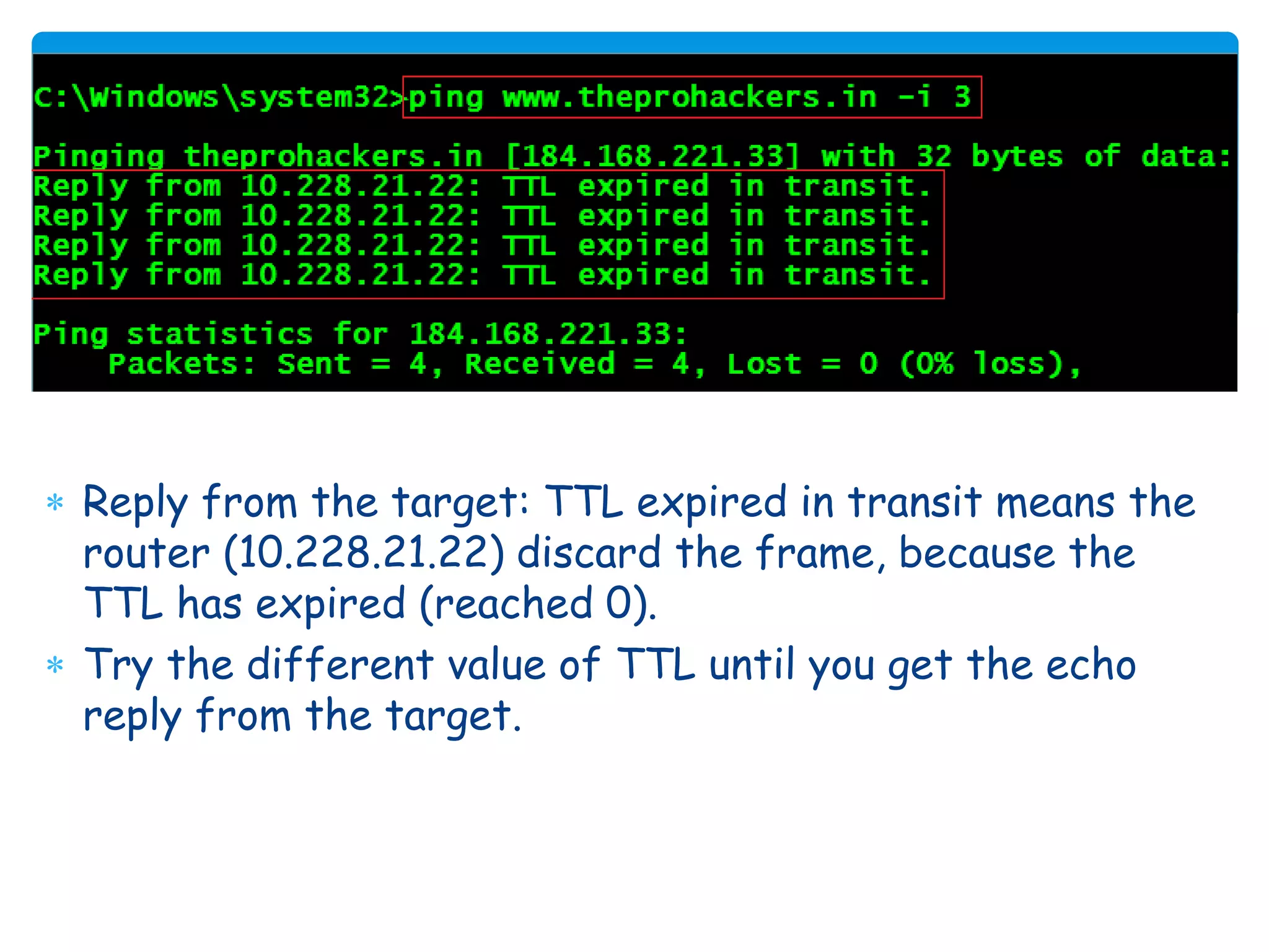 Information Gathering Using Windows Command Line Utility Pptx Operating Systems Computer
