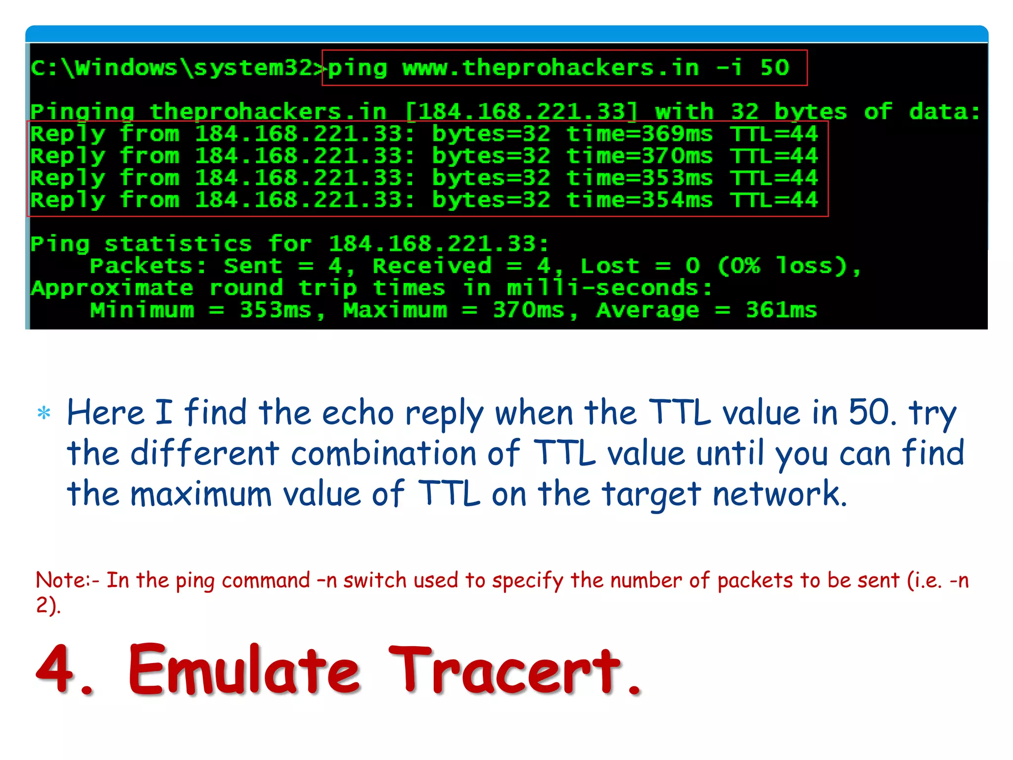 Information Gathering Using Windows Command Line Utility Ppt 4073