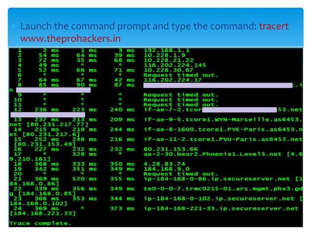 Information gathering using windows command line utility | PPTX | Operating Systems | Computer ...