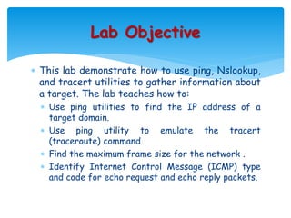 Information gathering using windows command line utility | PPTX | Operating Systems | Computer ...