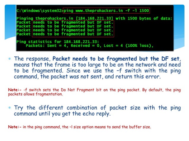Information Gathering Using Windows Command Line Utility Ppt
