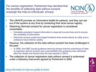 Information Governance And Cancer Intelligence V1 0 | PPT | Cancer ...