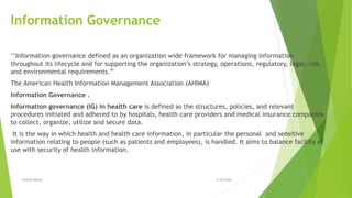 Confidentiality and Data Protection in Health Care | PPTX