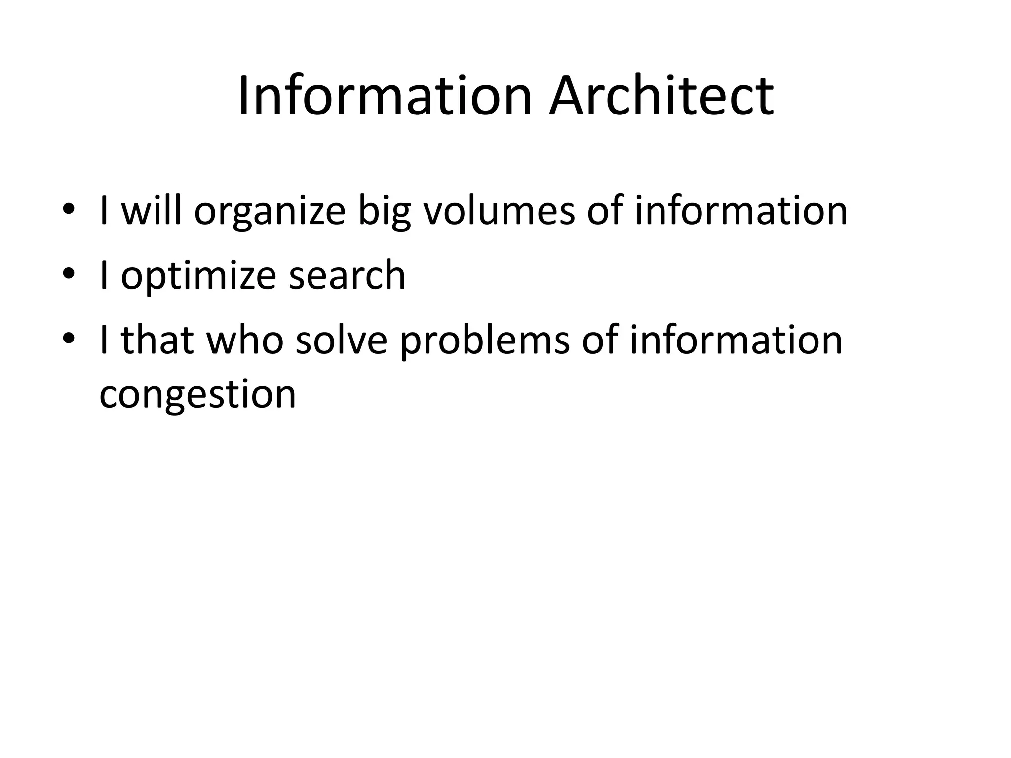 Information house | PPT