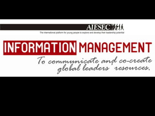 Information & internal communication document aiesec delhi university | PPT
