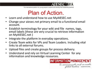 Information & internal communication document aiesec delhi university | PPT
