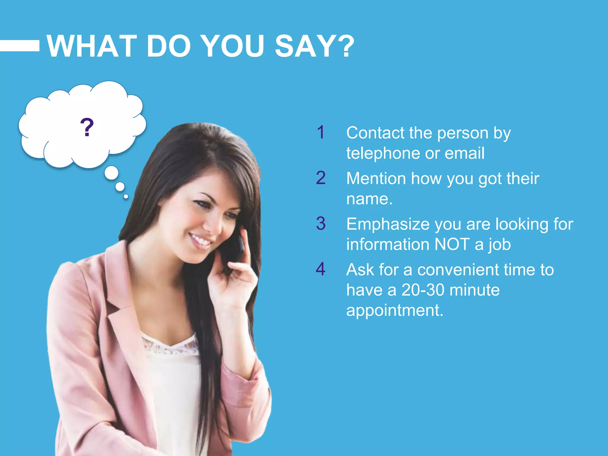 Information interview your way to a Job PowerPoint Presentation | PPT