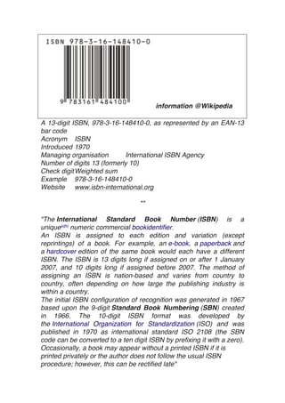 Information ISBN | PDF