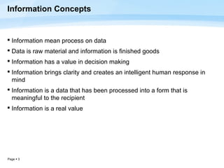 Information,Knowledge,Business intelligence | PPT