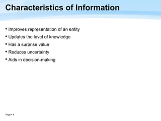 Information,Knowledge,Business intelligence | PPT