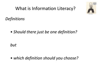 Information Literacy - what is it, who is it for and what does it mean ...