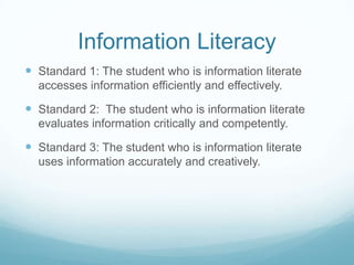 Information literacy | PPTX