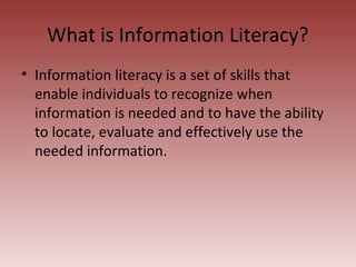 Information literacy | PPT