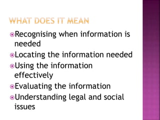 Information literacy | PPT