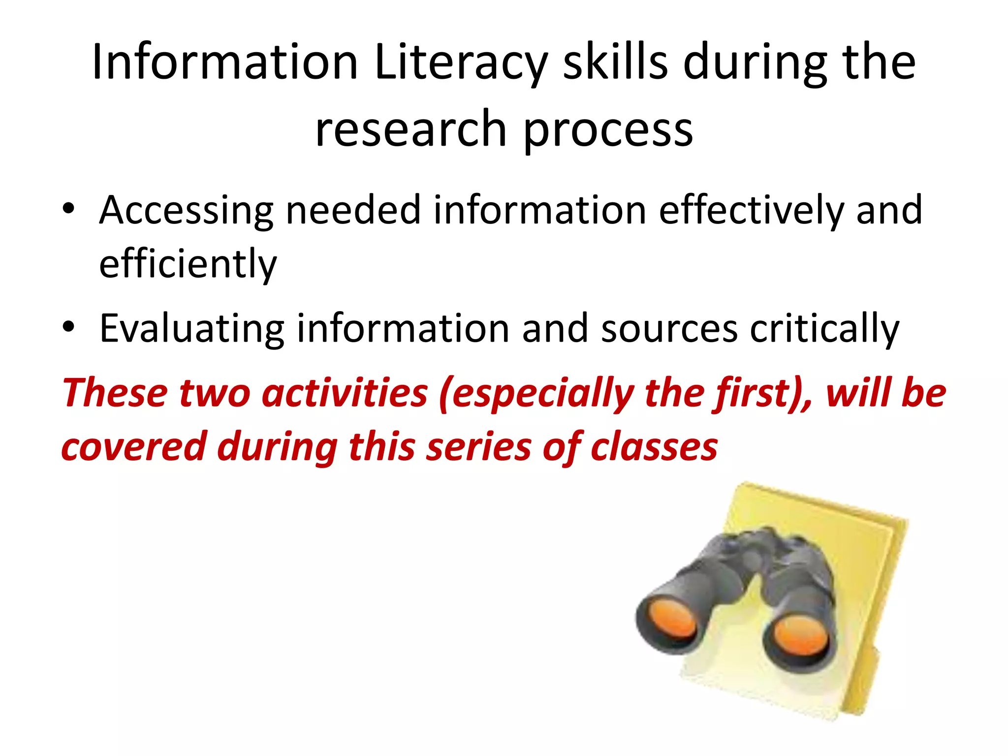 Information literacy 2 | PPTX