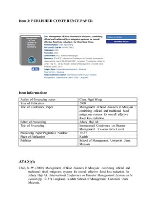 Information Literacy (Importance of Flood mitigation Project) | PDF