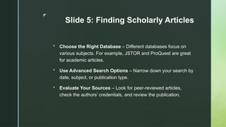 Information Literacy for College Students | PPTX