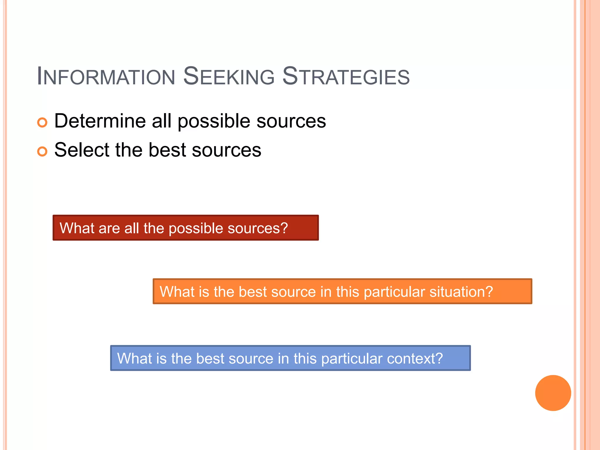 Information literacy big 6 | PPT