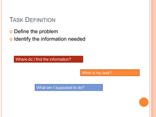 Information literacy big 6 | PPT