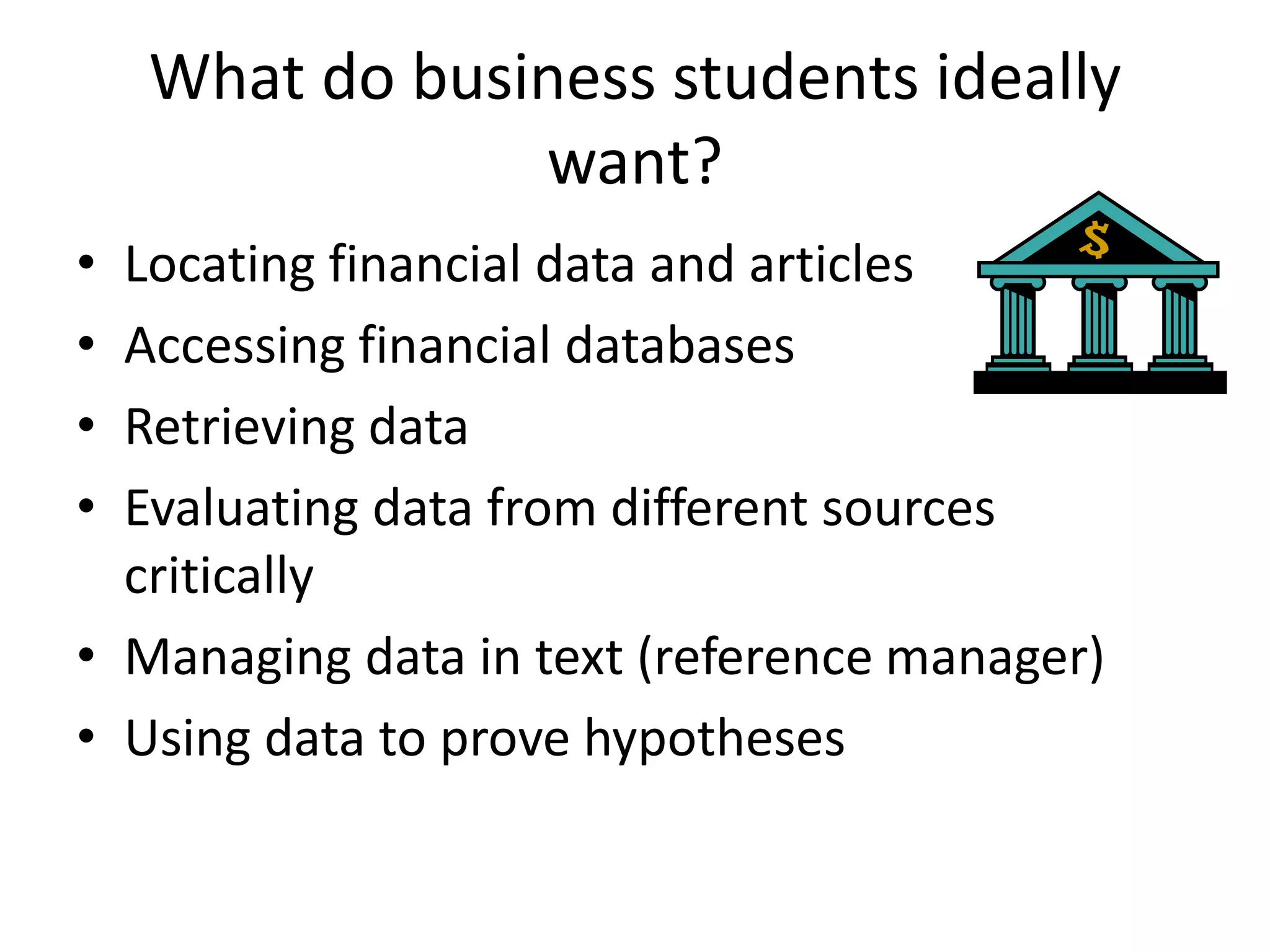 Information literacy for business students in uct libraries | PPTX ...