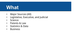 Government information and Information Literacy | PPT